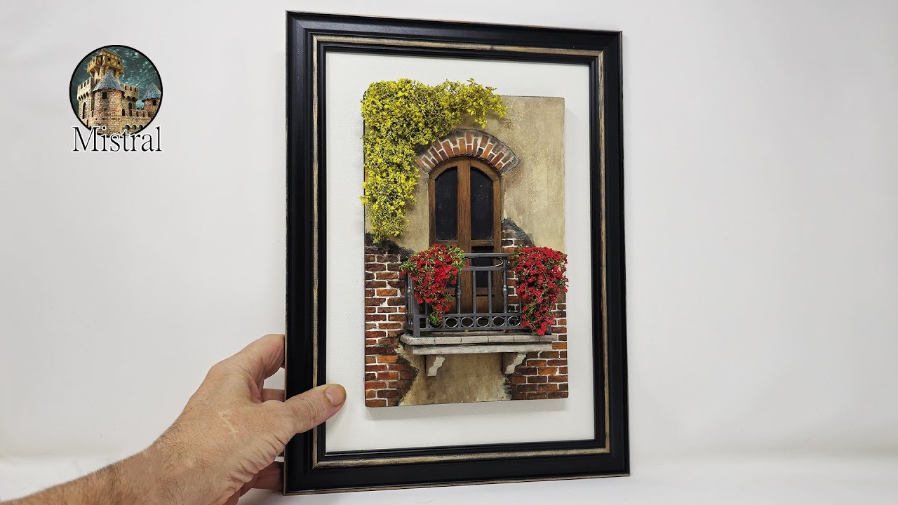Creation of a High-Relief Diorama in a Frame - TUTORIAL - DIY - YouTube