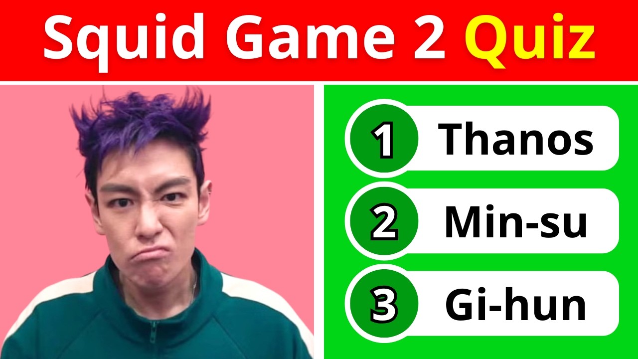 Squid Game 2 Quiz | 30 Questions about Squid Game Season 2 - YouTube