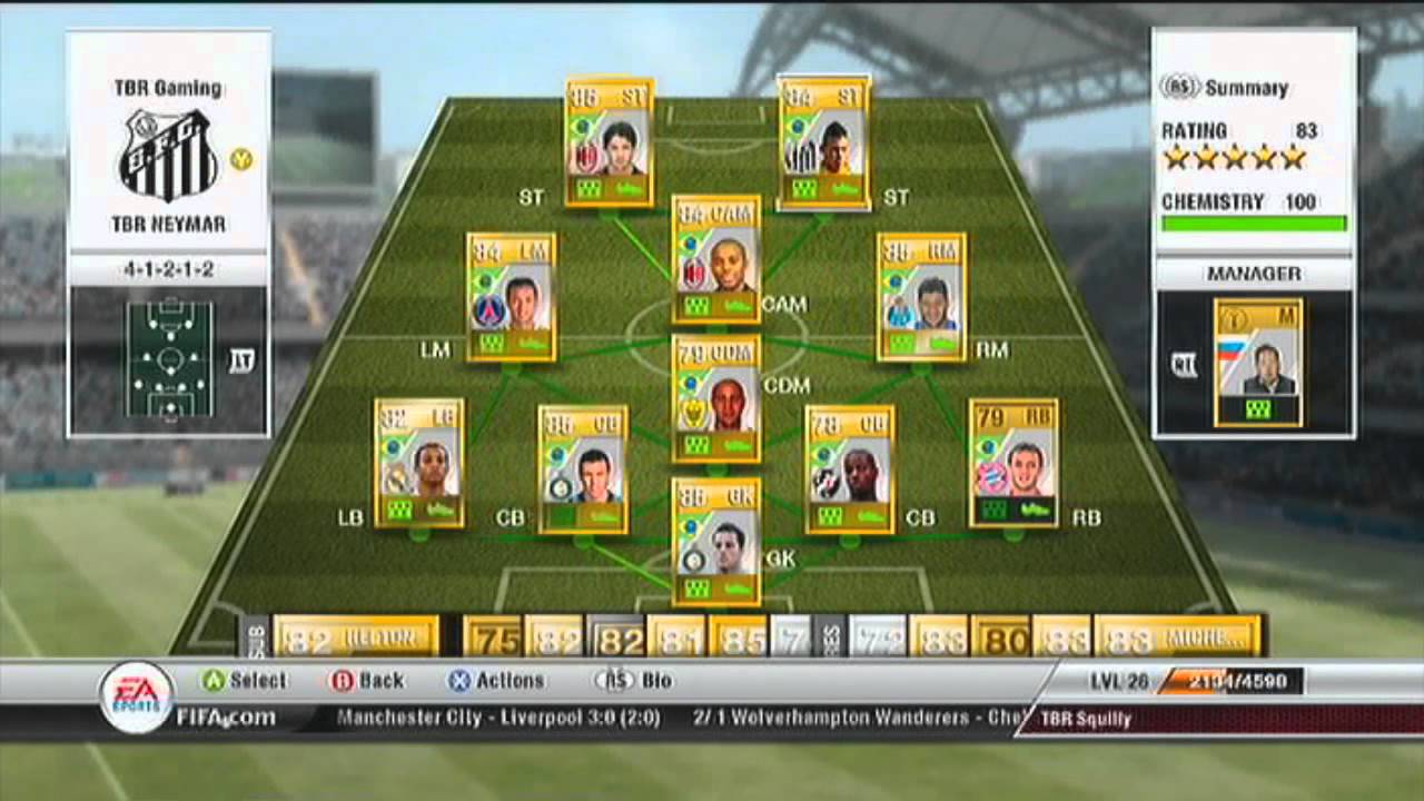Fifa 12 Ultimate Team Squads EP.2 Brazilian First - YouTube