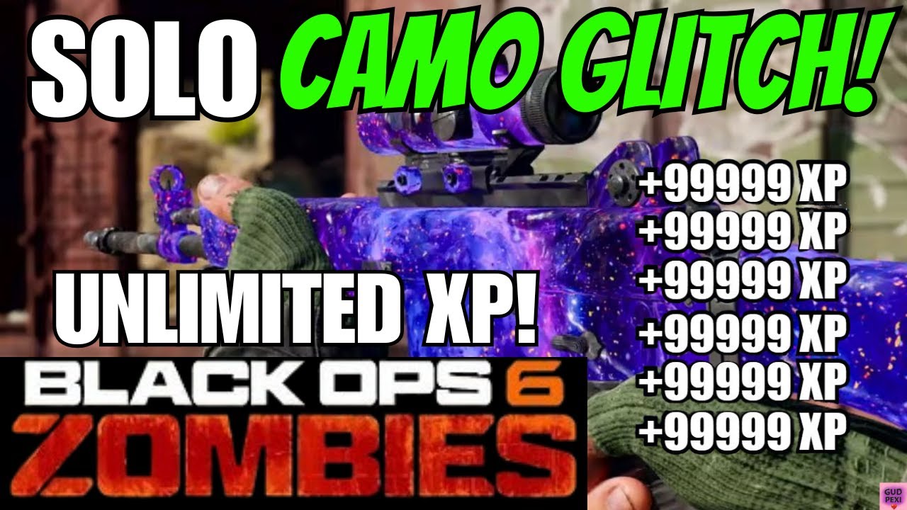 *NEW* BO6 ZOMBIE CAMO GLITCH + UNLIMITED XP GLITCH (SOLO GODMODE GLITCH ...