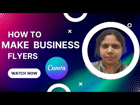 Flyer tutorial in Canva|| Make logo || Add QR code || Free Canva to make business flyer - YouTube