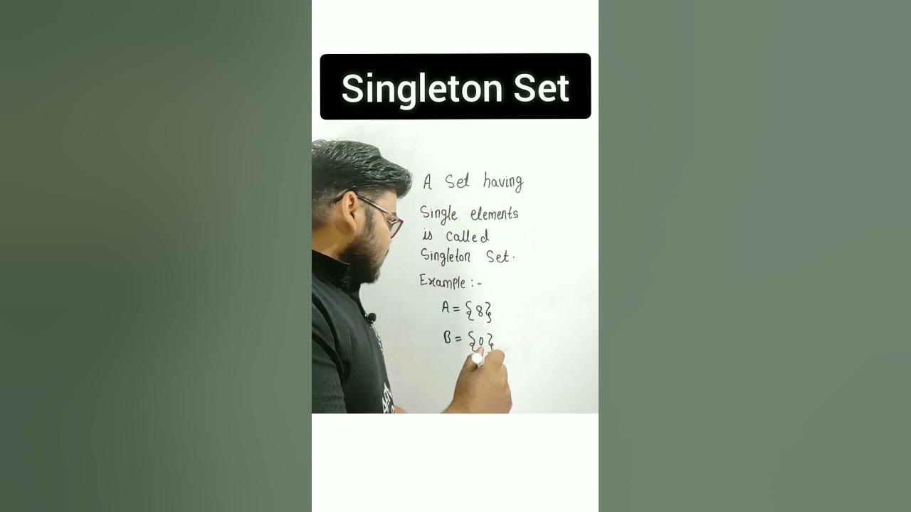 Singleton Set | What Is Singleton Set| Type Of Set | Ashish Ranjan Sir ...