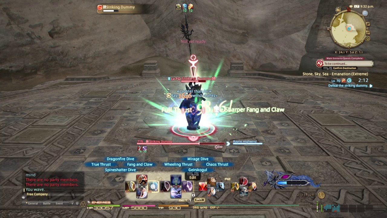 FFXIV Dragoon Rotation - Post 4.05 Patch - YouTube