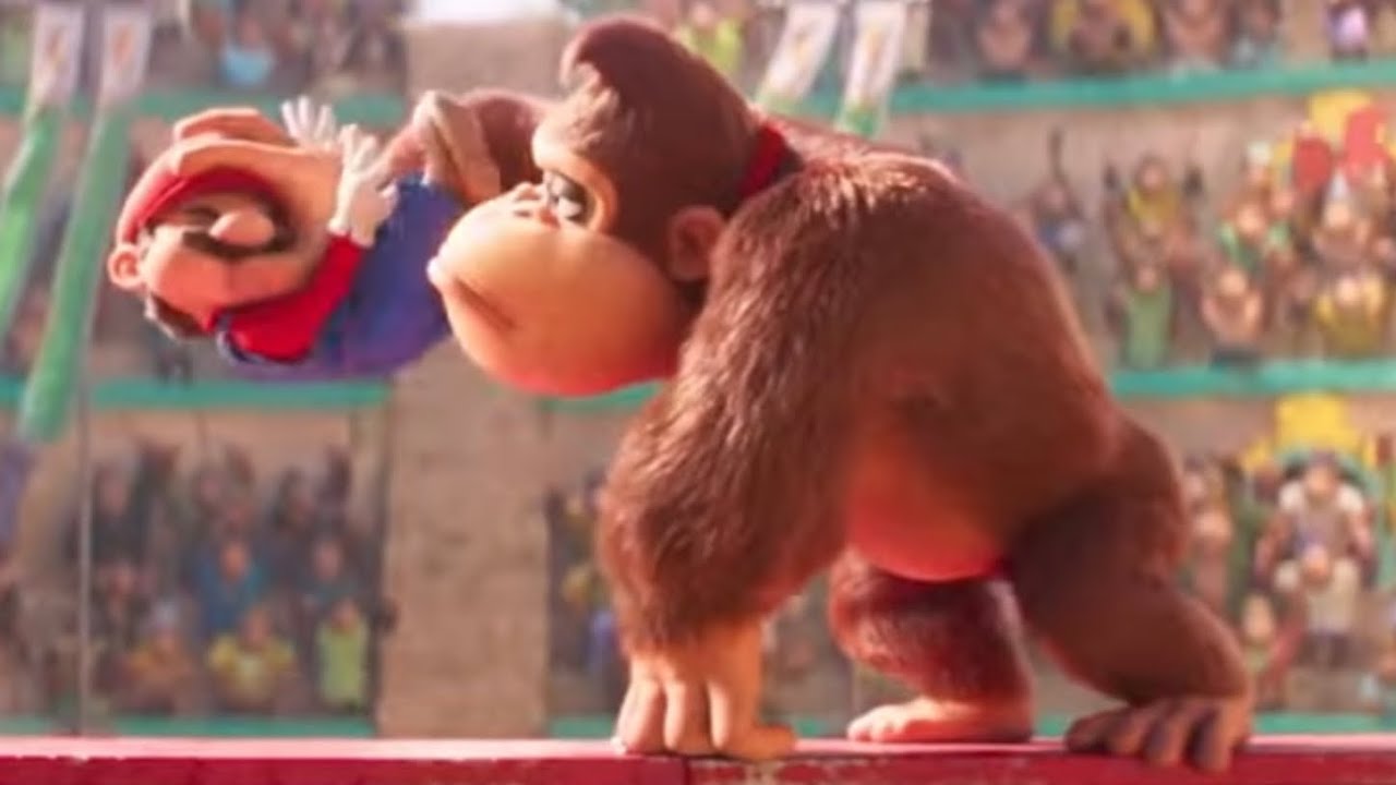 Mario movie trailer 2 meme: Dk beats up Mario but it’s the sweaty ...