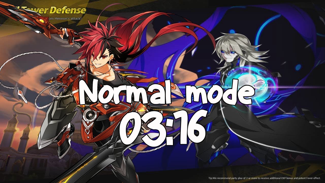 [Elsword NA] El Tower Defense Normal mode, Immortal (Clear time: 03:16 ...