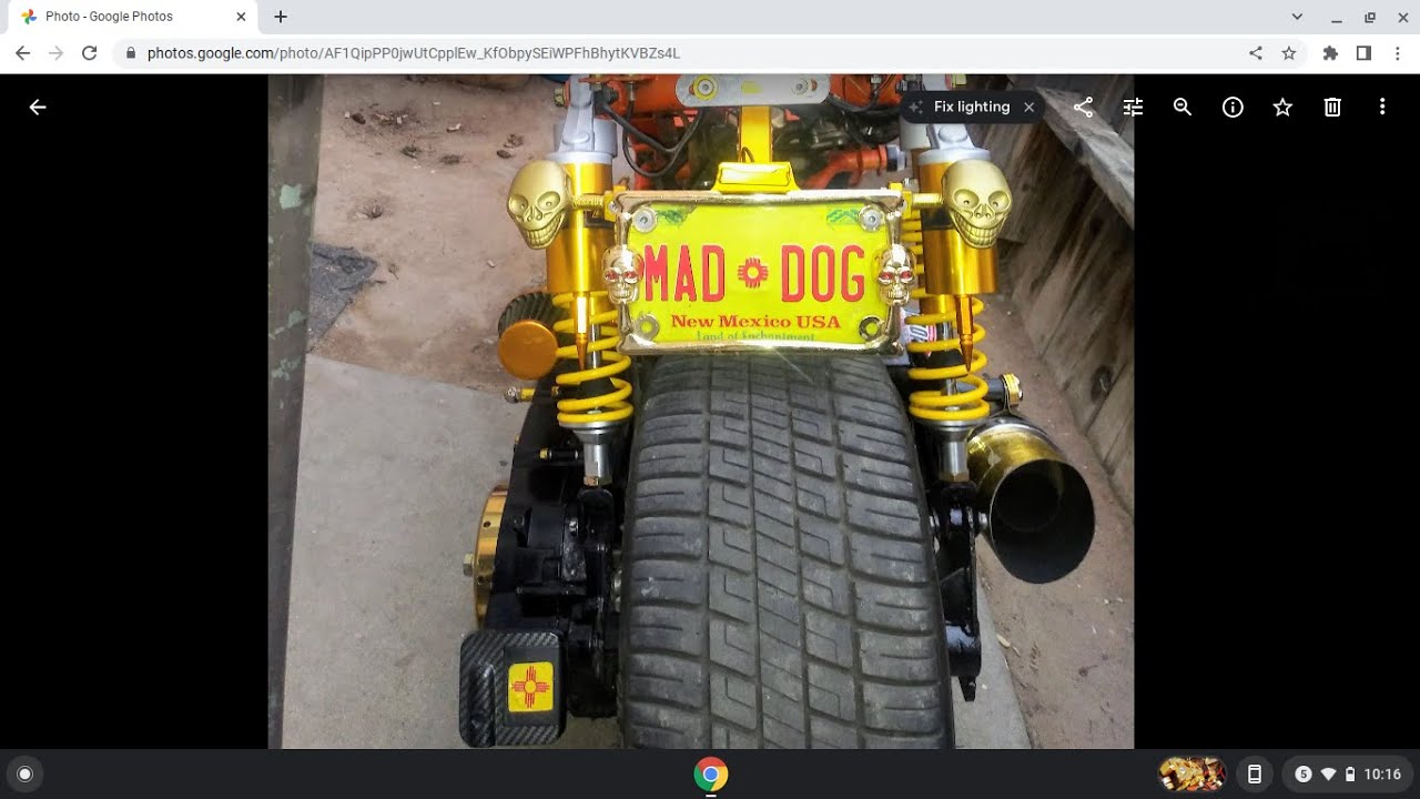 Full Custom Mad Dog Scooter. - YouTube
