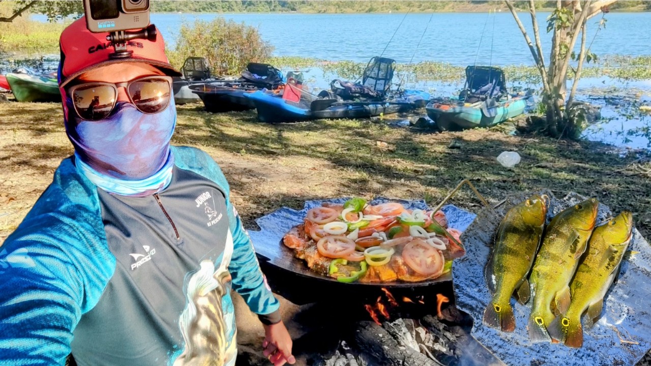 Dia Bom pra Peixe, Fiz Moqueca de Tucunare no Disco. Pescaria de ...