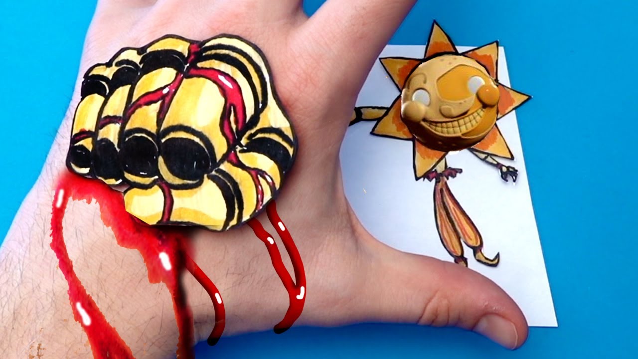 5 SUNDROP (FNAF) ARTS & PAPER CRAFTS for FANS - YouTube