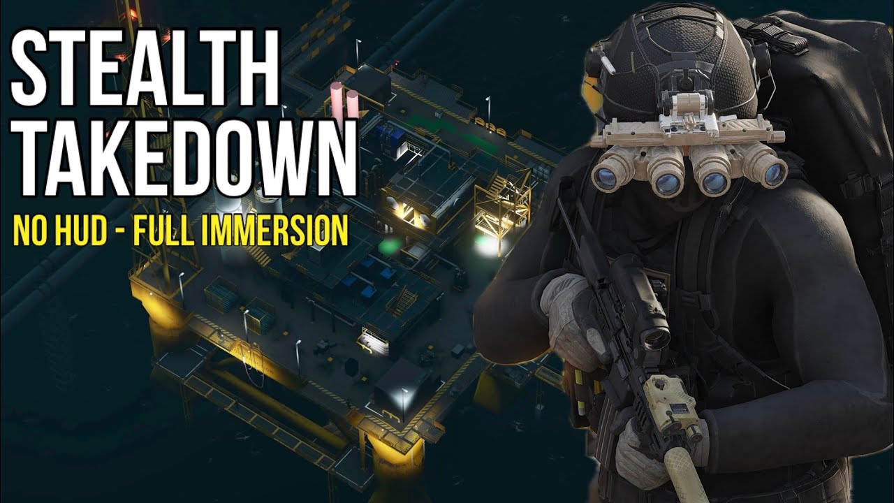 Stealth Oil Rig Takedown | Ghost Recon Breakpoint No-HUD Gameplay - YouTube