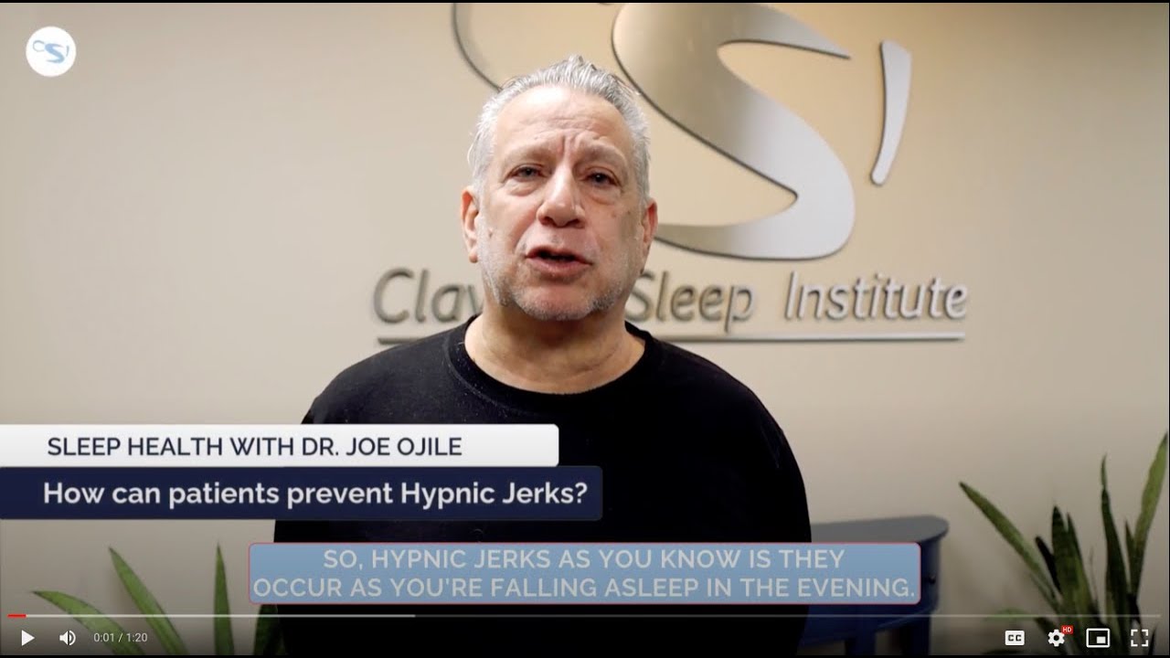 Dealing with Hypnic Jerks | Clayton Sleep Institute - YouTube
