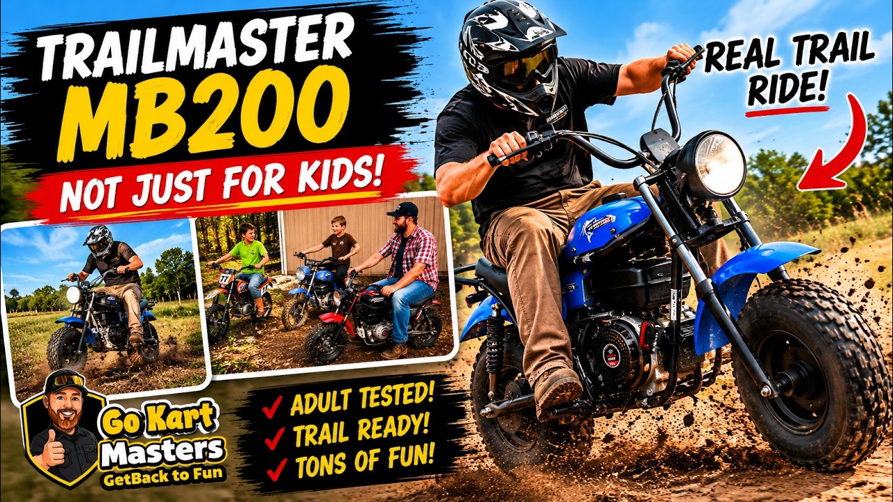 TRAILMASTER MB200 TRAIL RIDE: NOT JUST FOR KIDS - YouTube