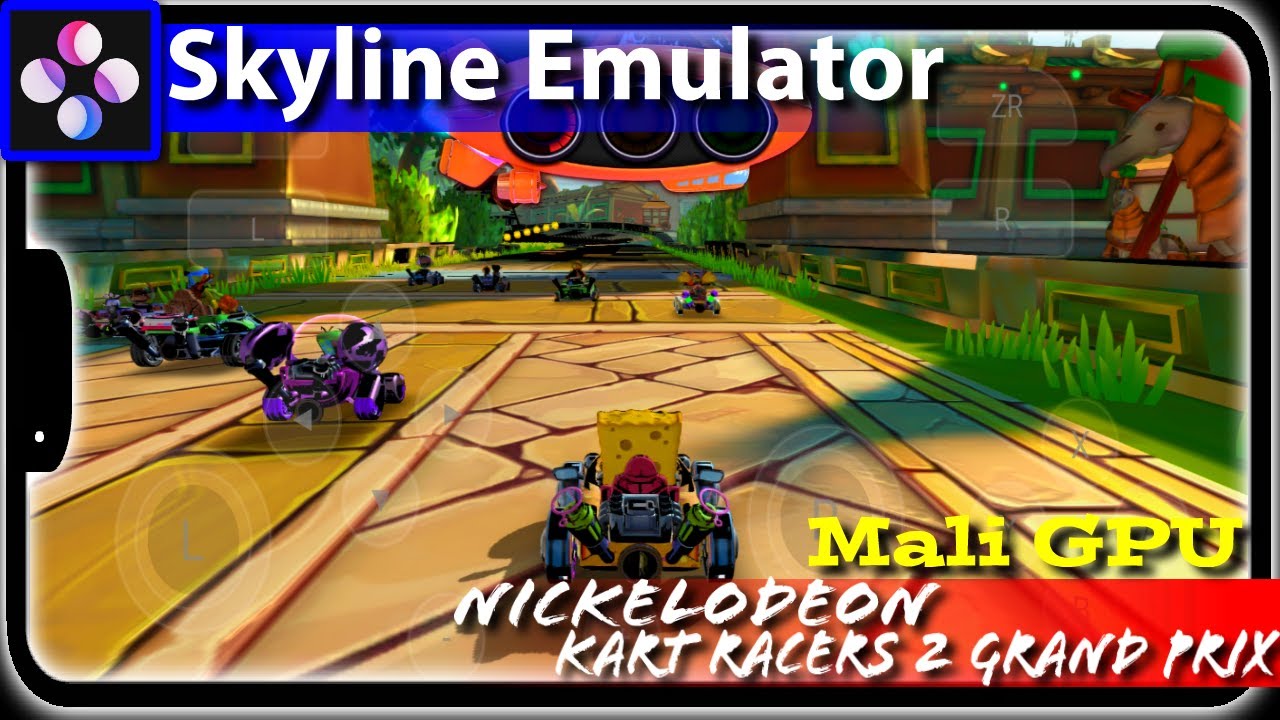 Nickelodeon Kart Racers 2 Grand Prix || Skyline Emulator || Mali GPU ...