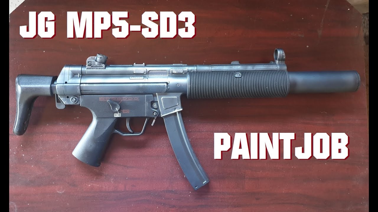 Airsoft JG MP5-SD3 | Realistic Painting - YouTube