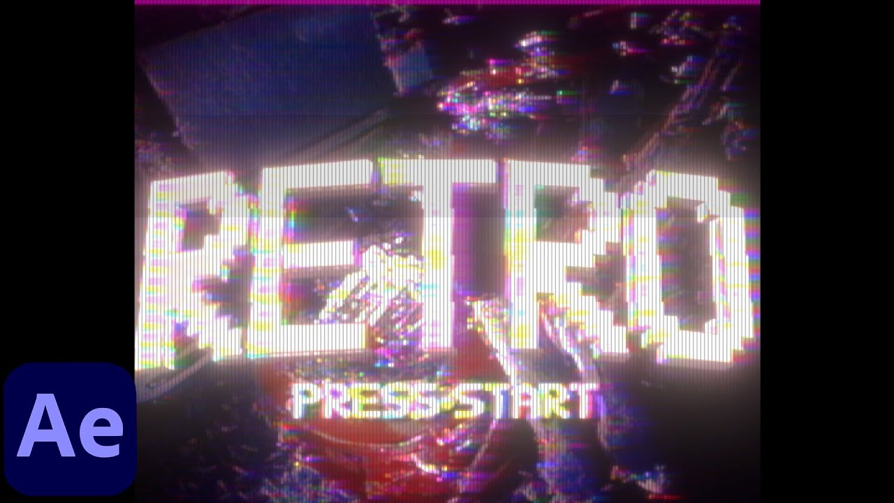 The Forgotten RETRO Video Game Style - After Effects Tutorial - YouTube
