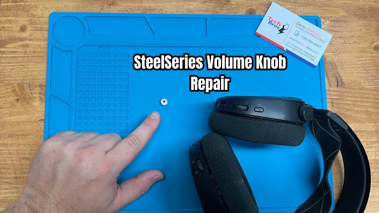 #steelseries GameDAC Solder Repair - Volume and Chat Knob - YouTube