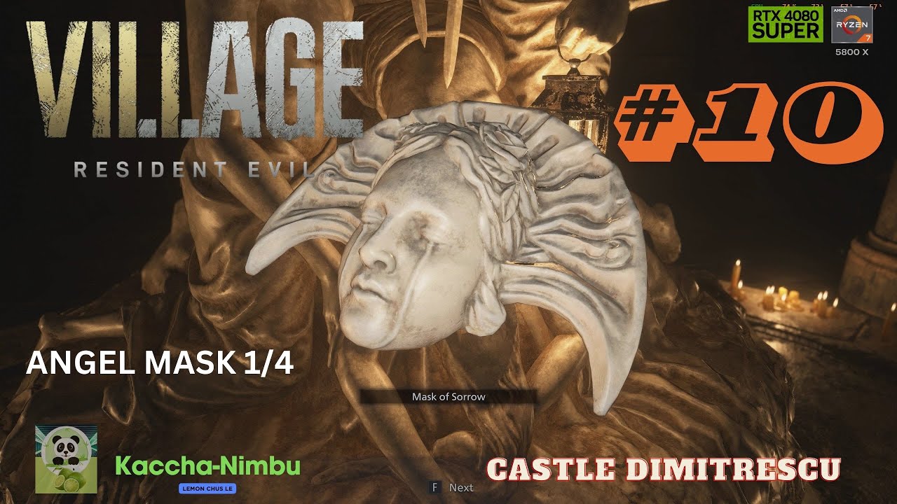 Resident Evil Village | RE8 | Castle Dimitrescu | Angel Mask 1/4 ...