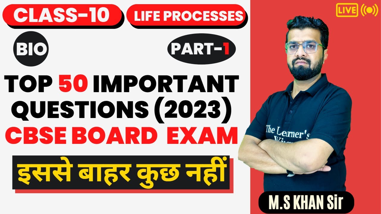 Top 50 important questions (part-1) - YouTube