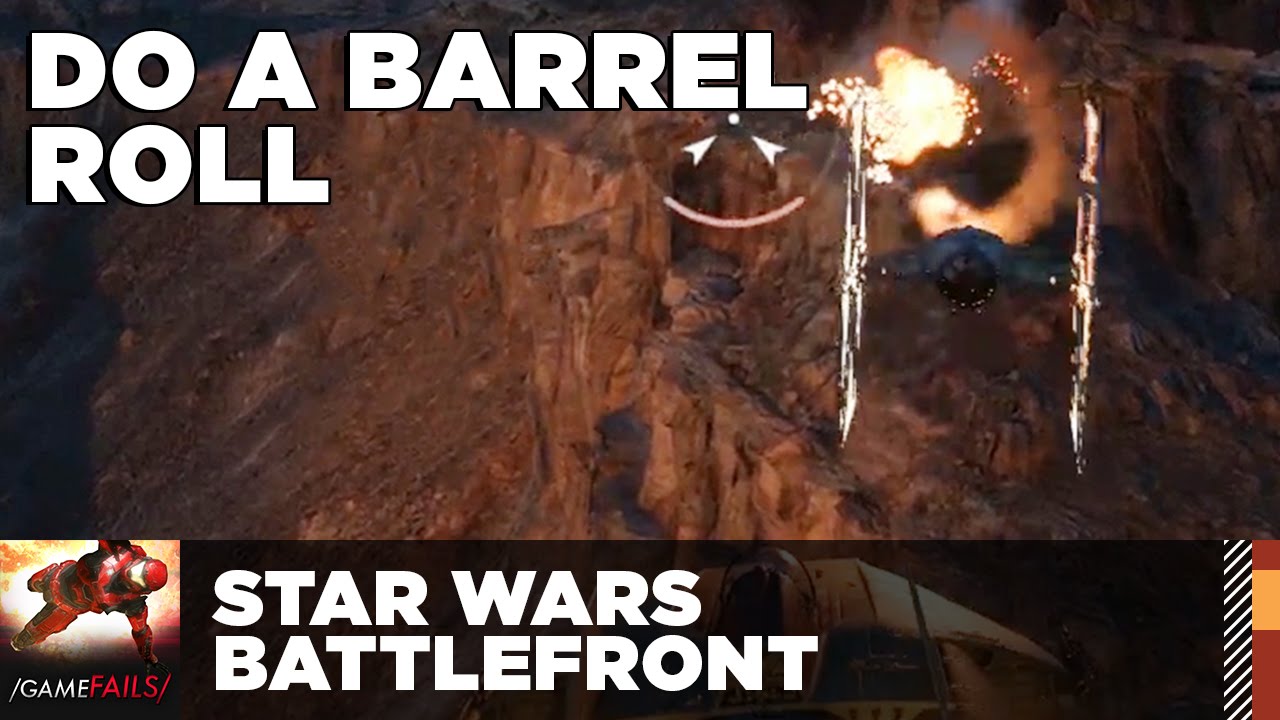 Do a Barrel Roll - Star Wars Battlefront (Fail) - GameFails - YouTube
