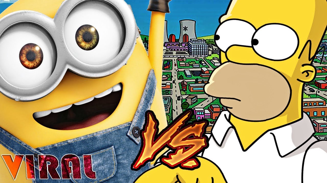 HOMERO SIMPSON vs MINION | BATALLAS VIRALES DE TRAP - Romano (Video ...