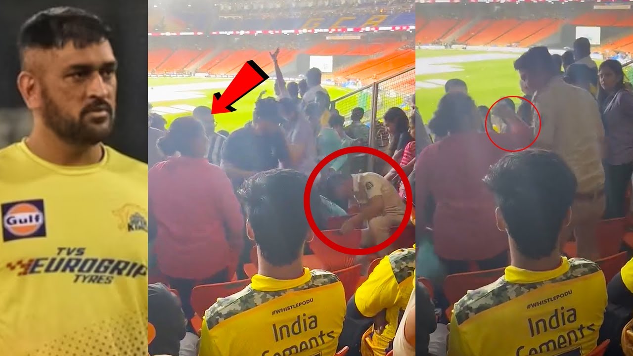 Everyone shocked when CSK female fan slapped and beat police man during ...