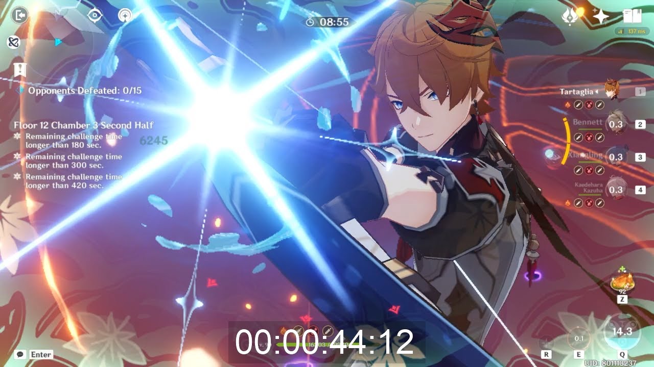 69s Bottom Half Floor 12 Childe International (Spiral Abyss 3.3) - YouTube