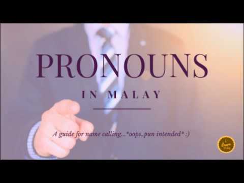 Malay Pronouns Explained | Saya, Awak & More (Spoken Malay)