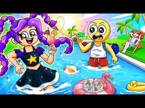 Stuck at GIRLS ONLY POOL PARTY with my LILY LOVEBRAIDS CRUSH! | Animation