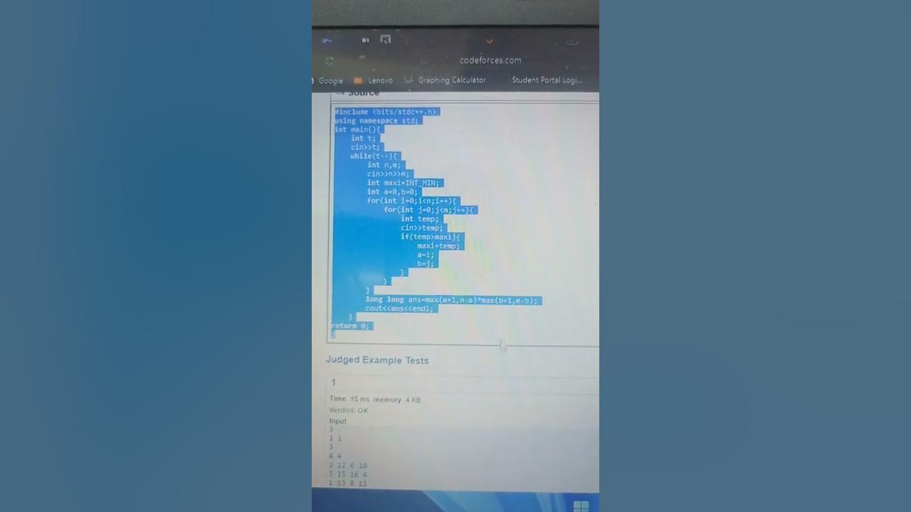 A. Subrectangle Guess Codeforces Round #801 Solution - YouTube