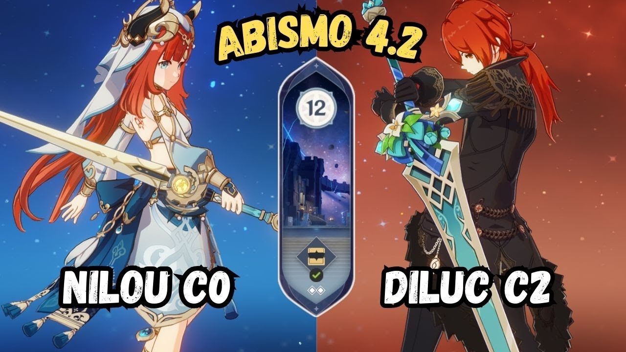 ⭐ NUEVO ABISMO 4.2⭐ NILOU C0 BLOOM/DILUC C2⭐ GENSHIN IMPACT - YouTube
