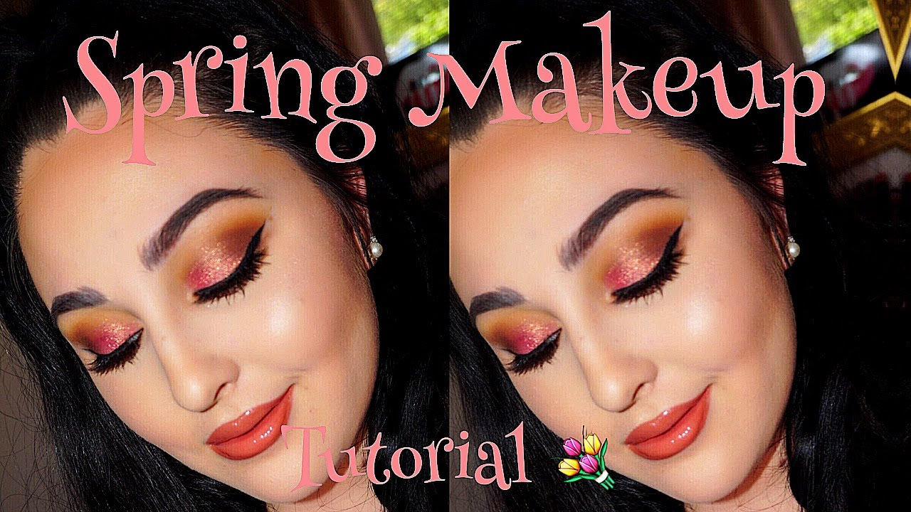Spring Makeup Tutorial | Talk Through | Rose Gold | Collab - YouTube