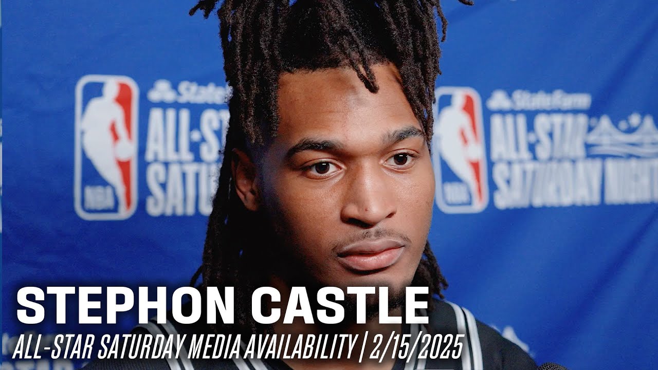 Stephon Castle All-Star Saturday Media Availability | 2.15.2025 - YouTube