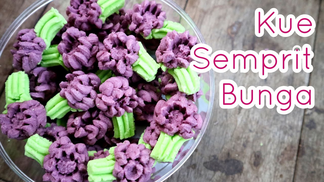 KUE SEMPRIT BUNGA EDISI KUE LEBARAN || HANYA 4 BAHAN!! - YouTube