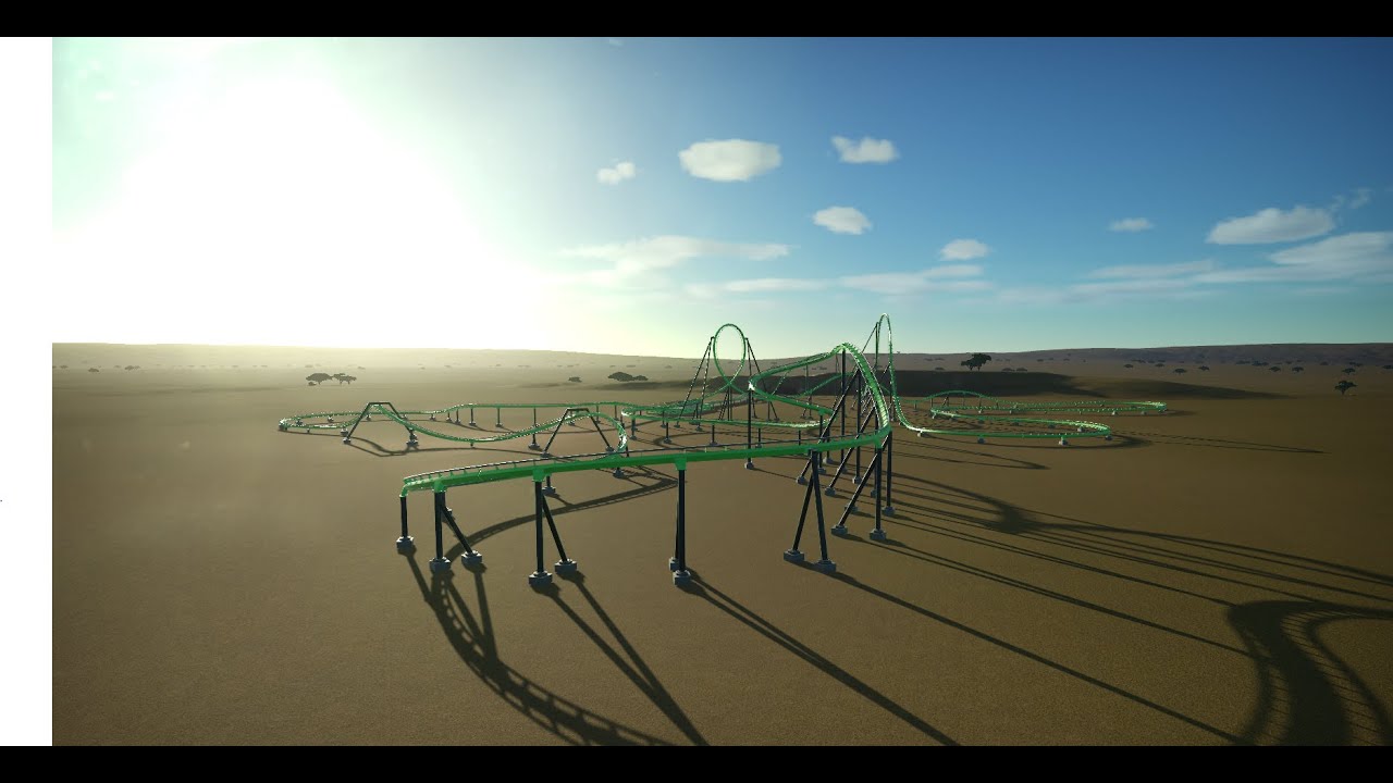 Surf coaster concept (Planet coaster) - YouTube