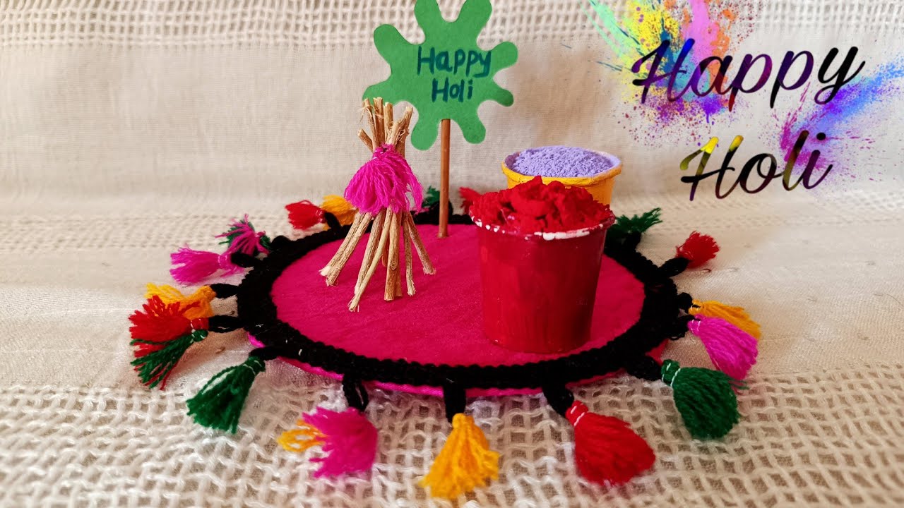 Holi decoration idea for home | Holi craft diy | Easy holi special diy ...