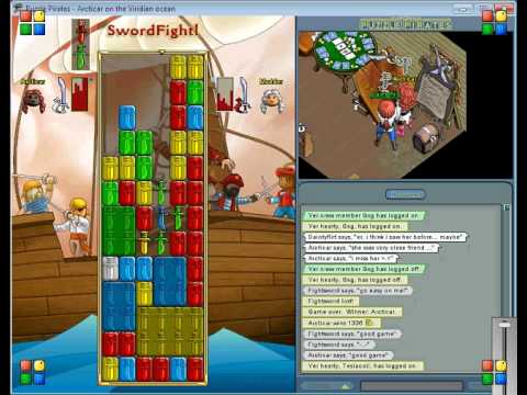 puzzle pirates sword fighting luck or skill - YouTube