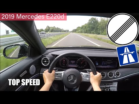 2019 Mercedes-Benz E-Class 220d W213 (194PS) | POV Autobahn | Top Speed Acceleration (1080p Full HD)