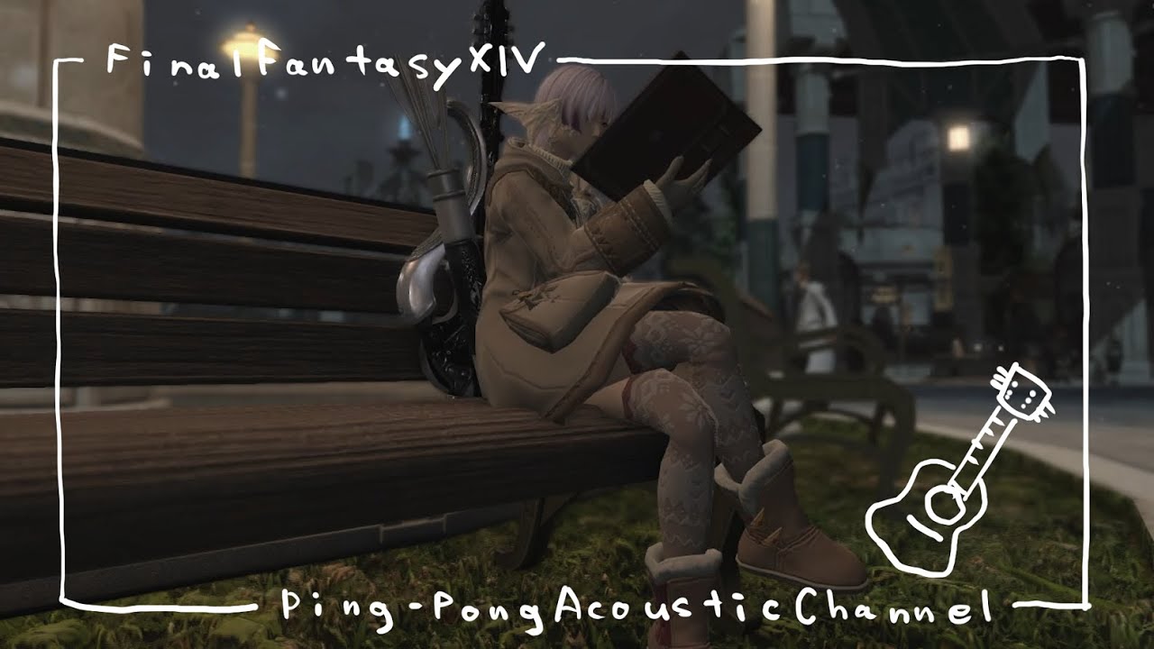 FF14 BGMオールドシャーレアン夜 アコギカバー(知識の巻貝) - YouTube