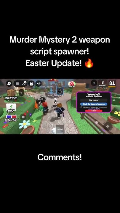 ITEM SPAWNER MM2🥚Easter Update🥚 | PASTEBIN #mm2 #delta #murdermystery2 #roblox - YouTube