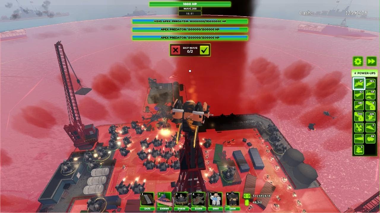 Void Apex Predator fight in TDX | Tower Defense X Endless Mode wave 200 ...