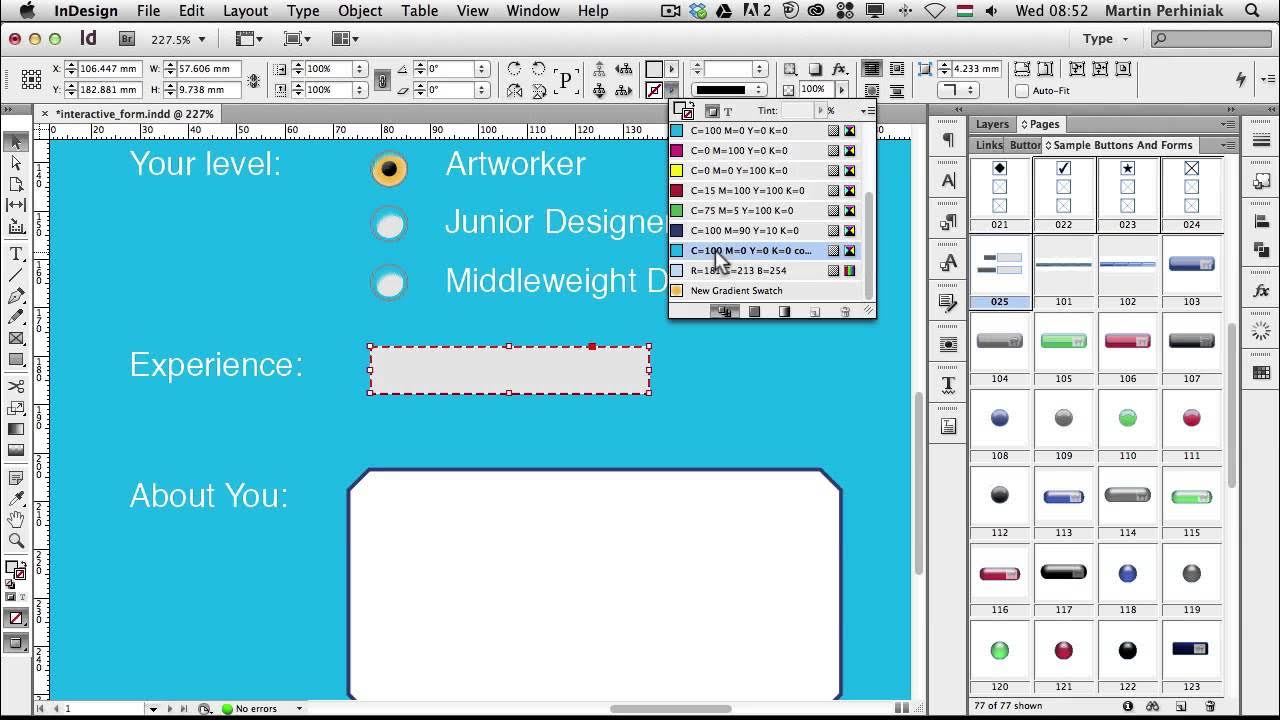How to Create Interactive Forms with Adobe InDesign - YouTube
