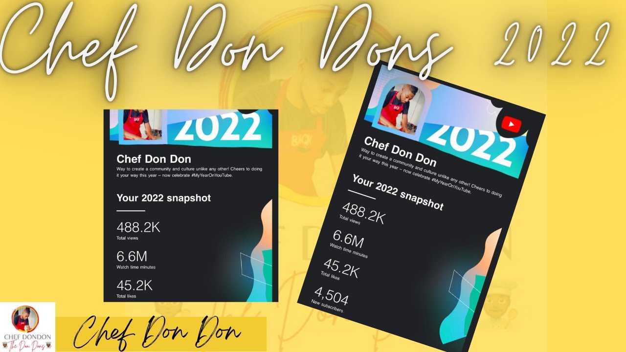 Don Dons Let’s GO ON THIS JOURNEY OF CHEF DON DON 2022 - YouTube