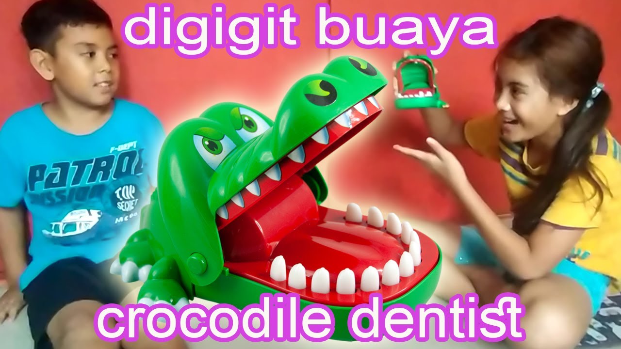 Permainan Board Game Crocodile Dentist Gigit Buaya Challenge - YouTube