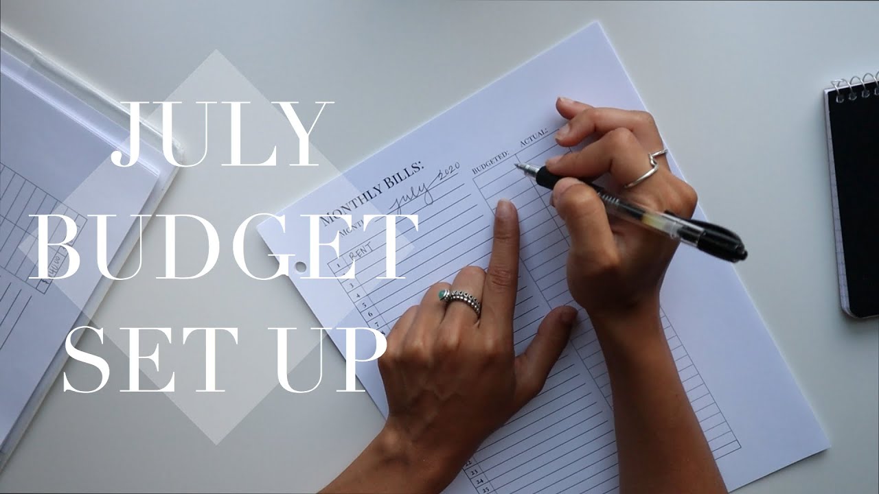 SETTING UP MY BUDGET BINDER FOR JULY | CASH BUDGET SYSTEM - YouTube