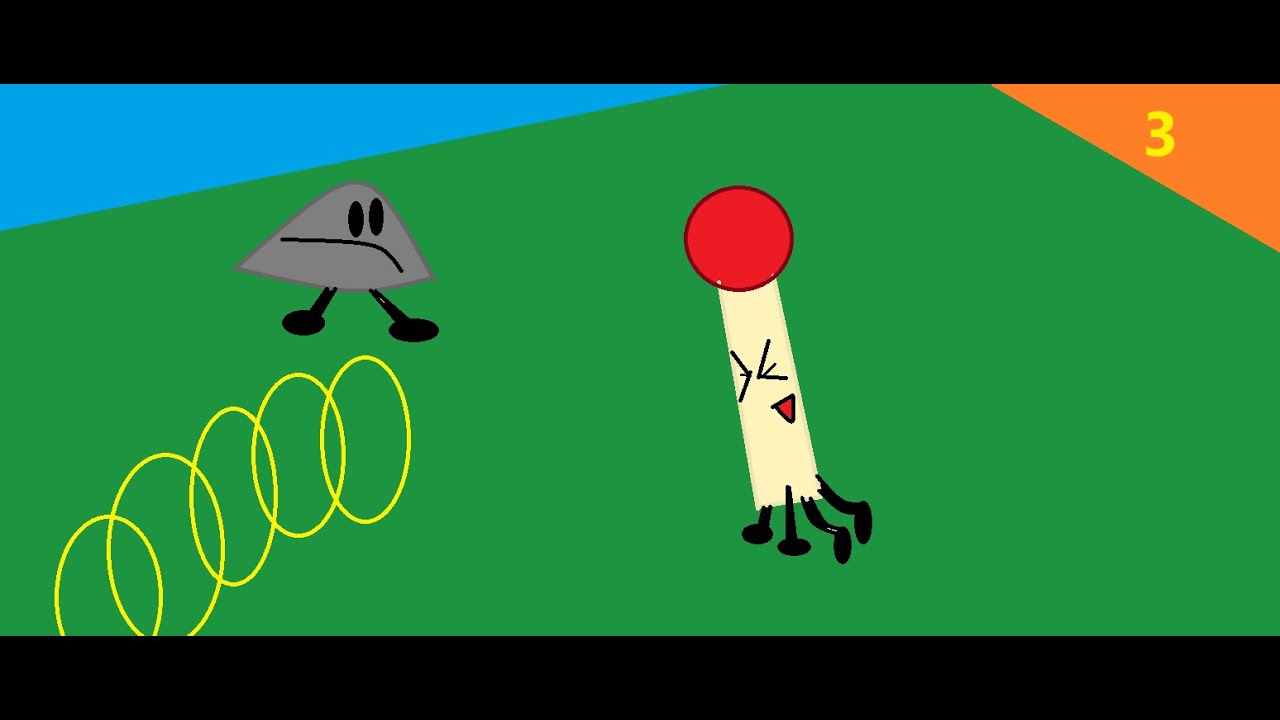 BFDI Comic Adventures 3: Match and rocky's seesaw ride - YouTube