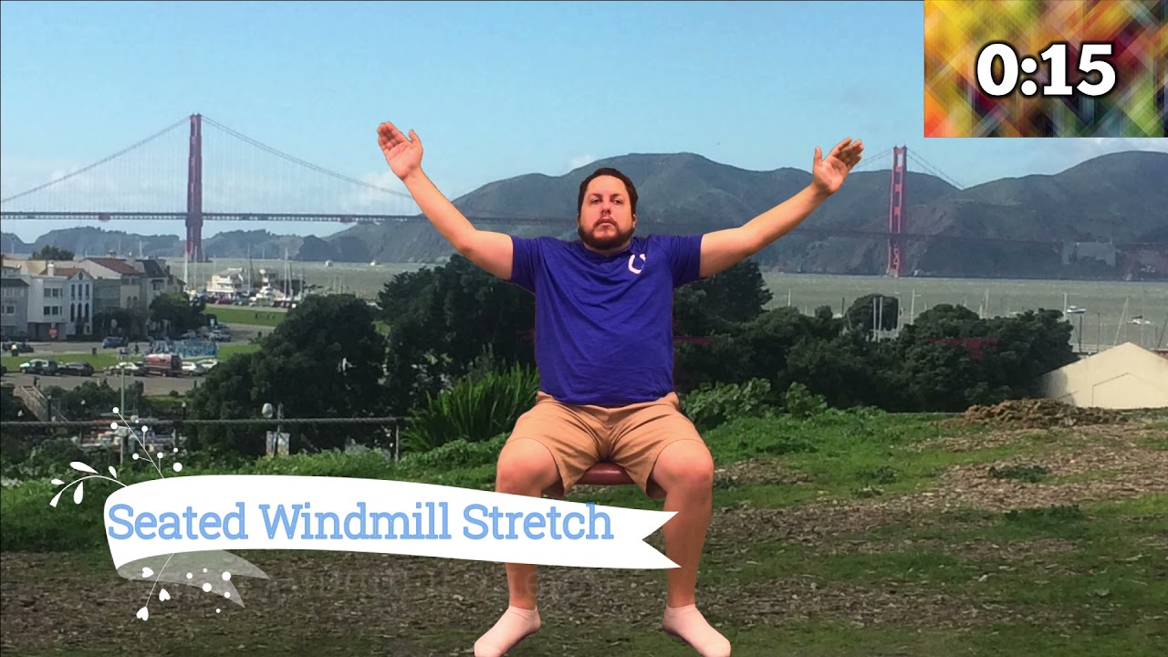 Seated Windmill Stretch - YouTube