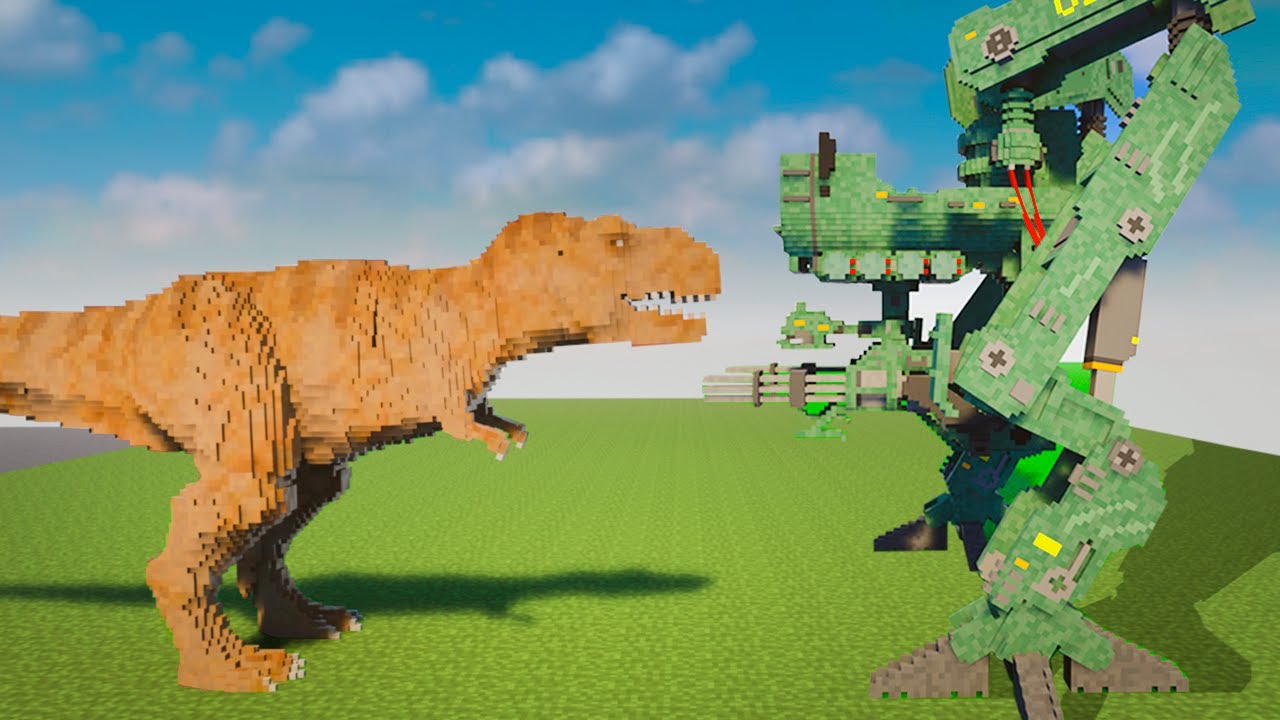 T-Rex vs Mecha Tank | Teardown - YouTube