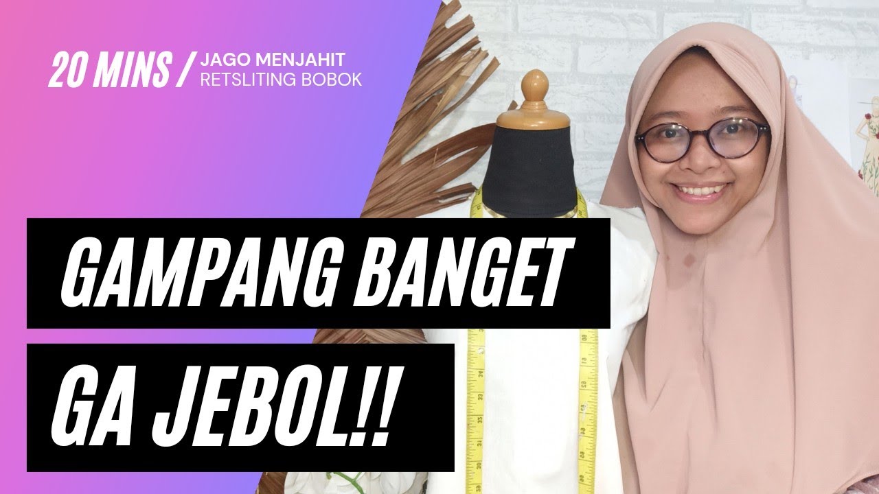 Tutorial Jahit Retsleting Bobok / Bukaan Rets Kekinian - YouTube
