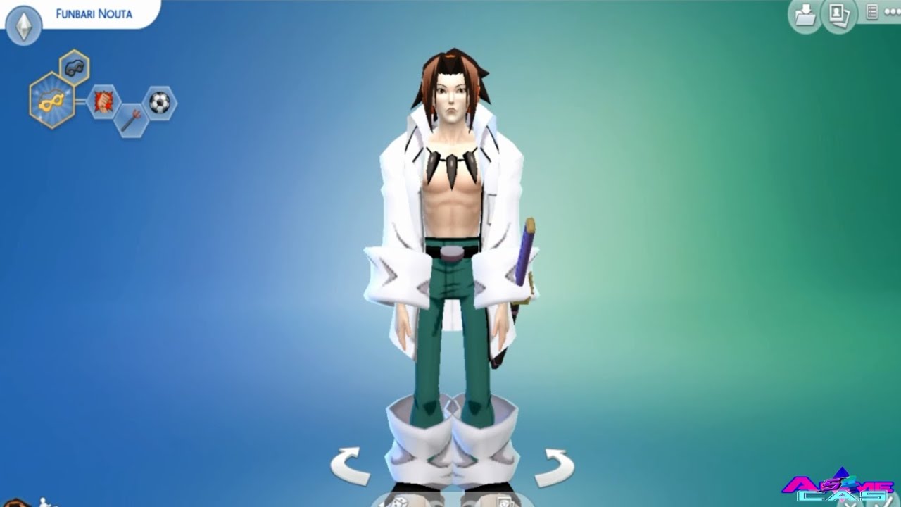 FUNBARI THE SIMS 4 CAS ANIME CHARACTER SHAMAN KING FUNBARI NO UTA - YouTube