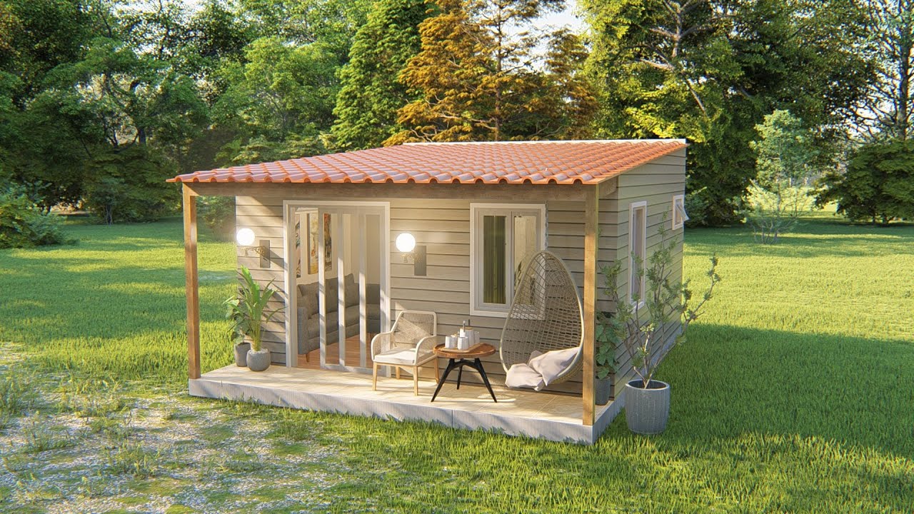 Tiny House Design 5 x 5 Meters ( 25 Sqm ) ( 270 Sqft) - YouTube