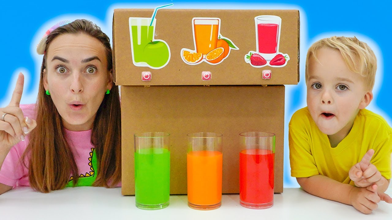 Chris and Mom Kids story about sweet machine - YouTube